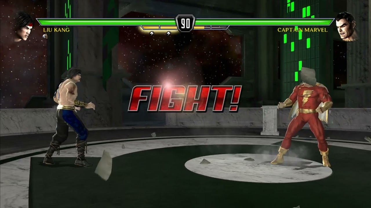 MK vs DC battles - Liu Kang vs Captain Marvel