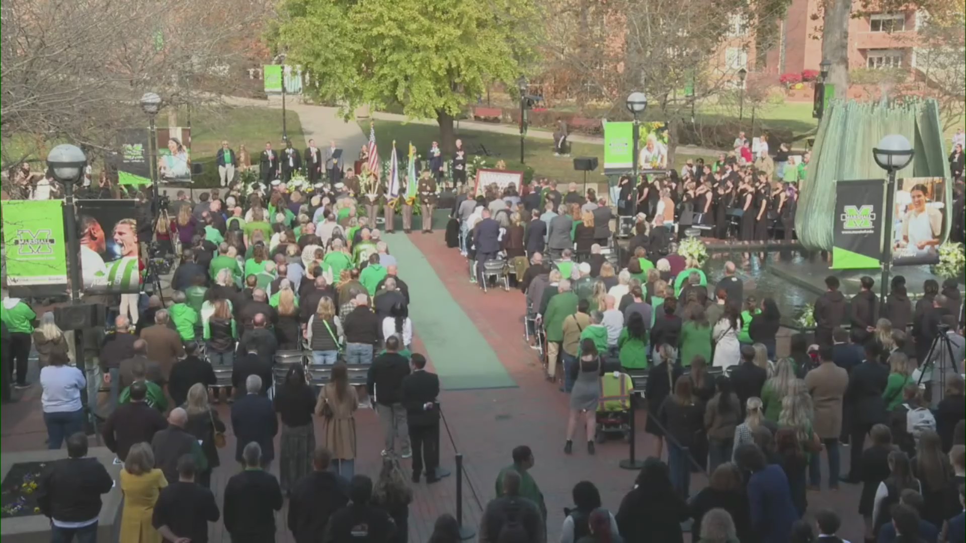 Marshall Fountain Ceremony honors The 75 on 55th anniversary of plane crash