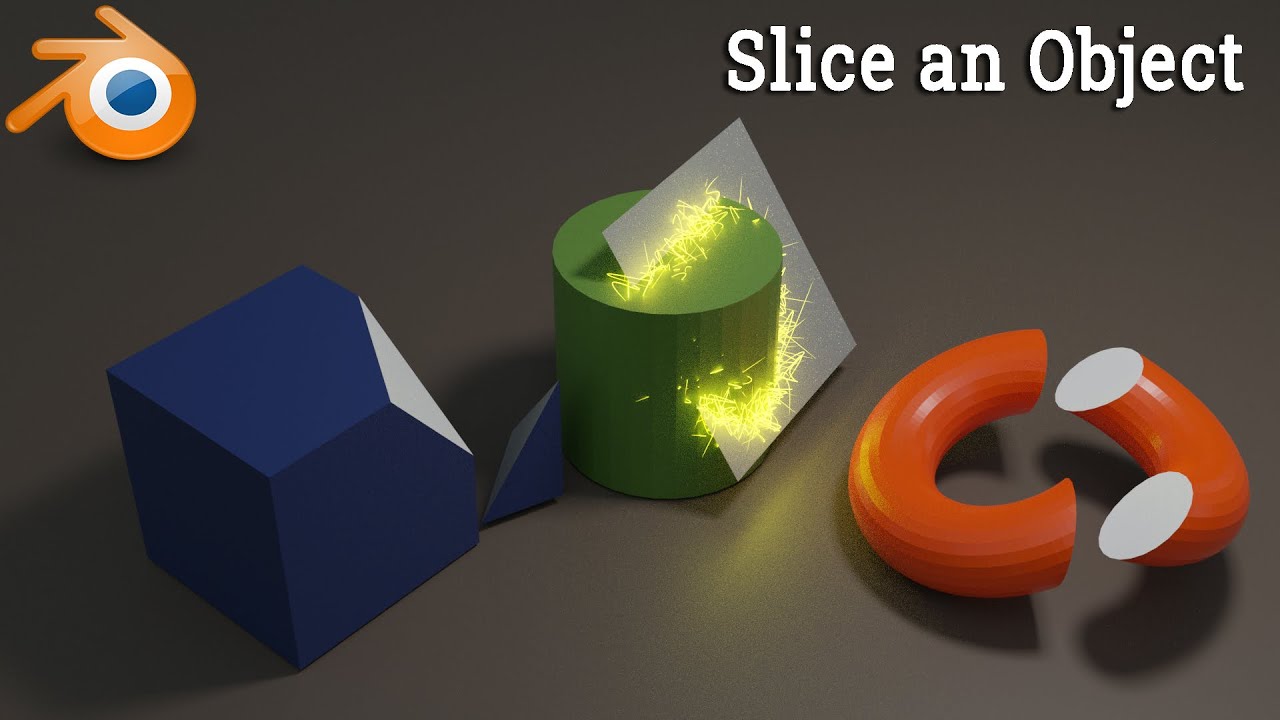 How to create a slice with sparks on an object in Blender #oe252