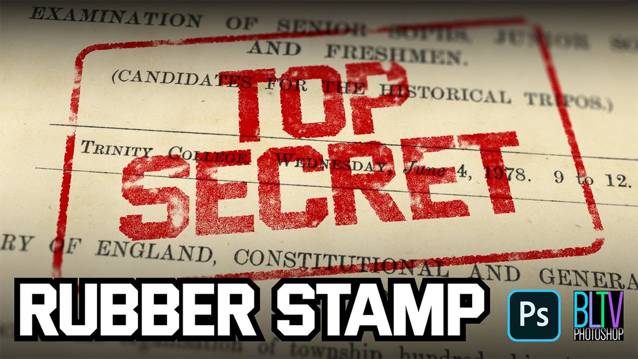 Photoshop: How to create the look of a rubber stamp!