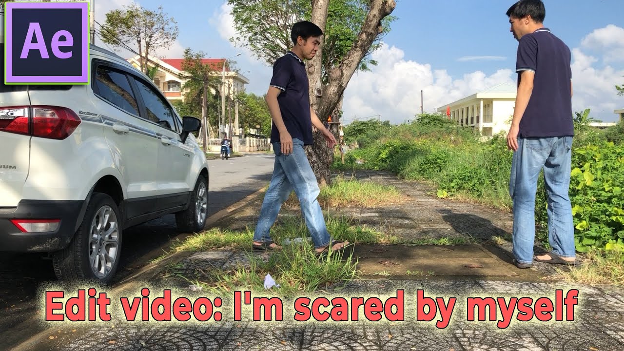 After Effects tutorial - Video editing: I'm scared by myself #oe308