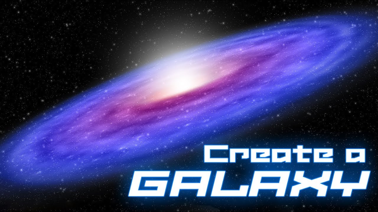 Photoshop: How to create a galaxy in deep space from scratch