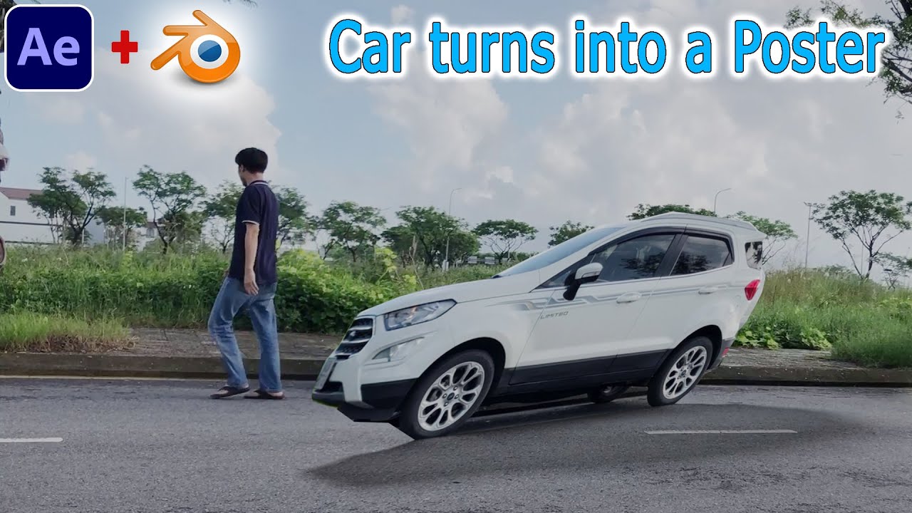 How to turn a car into a poster - After Effects and Blender tutorial #oe316