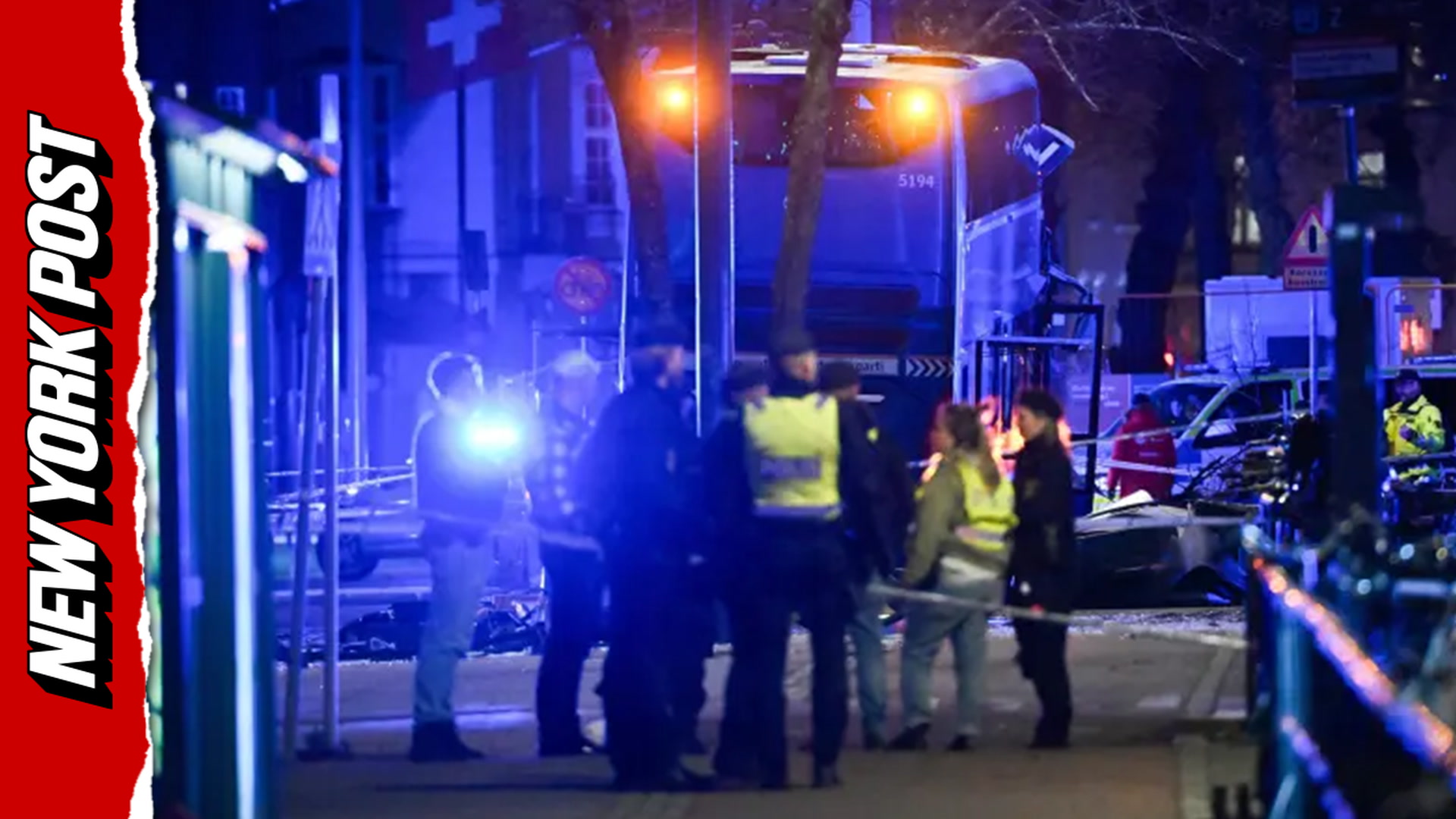 Aftermath of Stockholm double-decker bus crash on Nov. 14 that caused ...