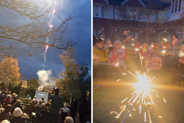 Care home celebrates Bonfire Night with fireworks and treats