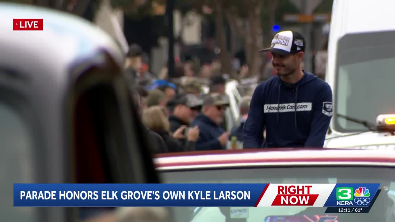 Elk Grove parade honors Kyle Larson