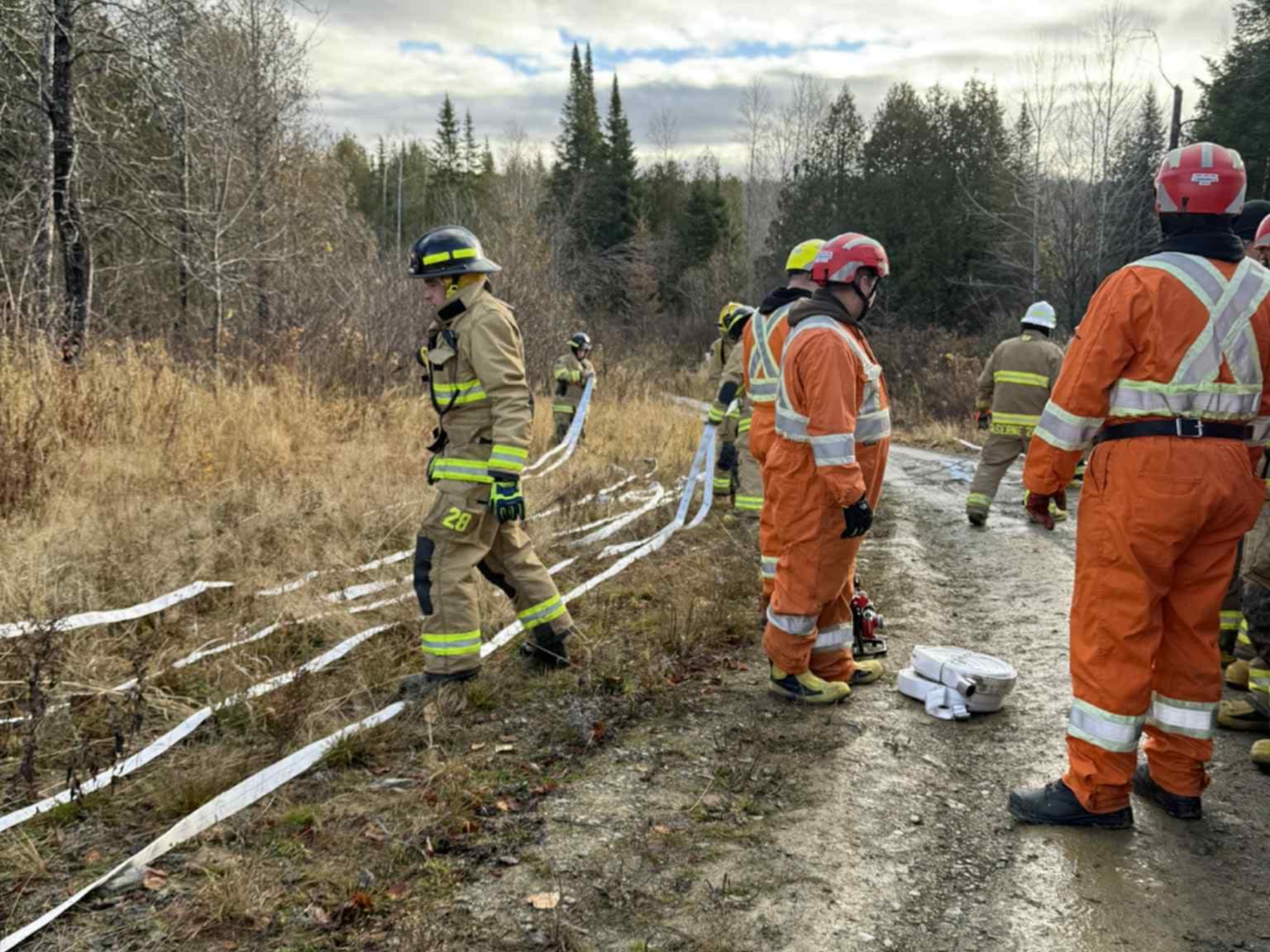 Des premiers intervenants en feux de forêt prêts à agir au Témiscouata