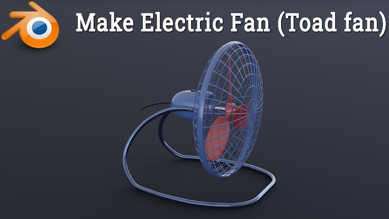 How to make electric fan in Blender #oe255