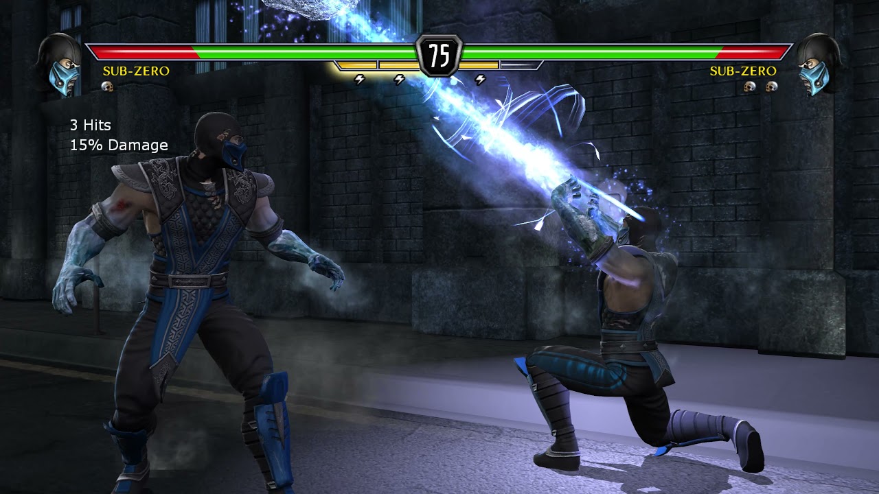 MK vs DC battles Sub-Zero vs Sub-Zero