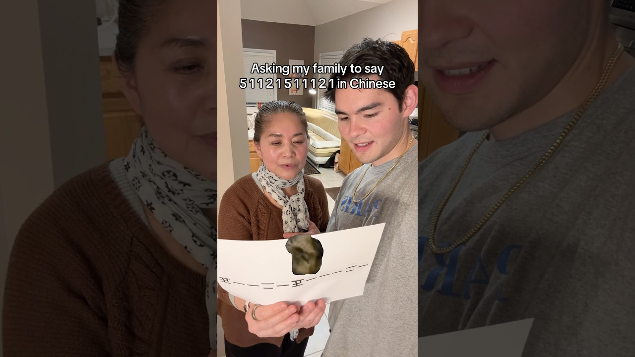 I asked my family to say 51121511121 🤔