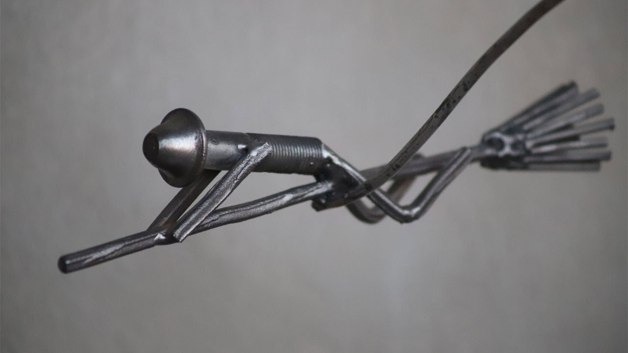 Amazing inventions! Welding craft idea! Scrap metal art