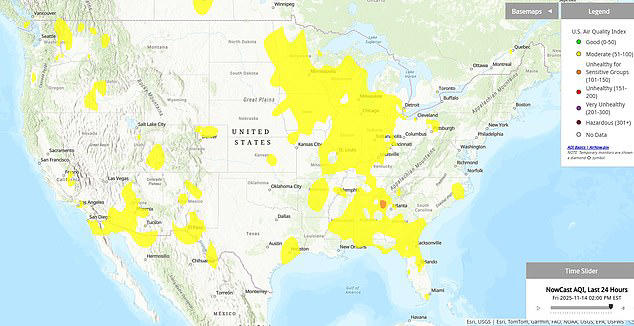 Americans in multiple states warned to stay inside as air fills with ...