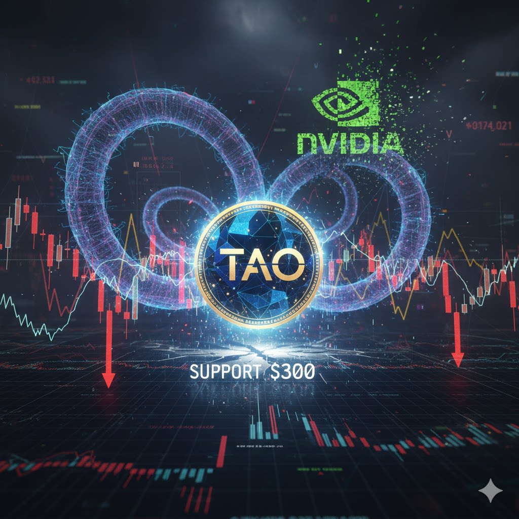 Bittensor (TAO) fights NVIDIA AI market selloff, eyes on $300 support