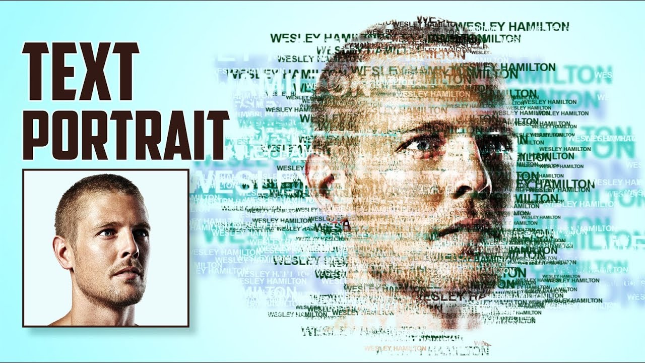 Photoshop: How to create exquisite text portraits