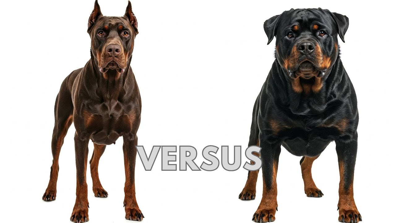The ultimate showdown: Rottweiler vs Doberman Pinscher