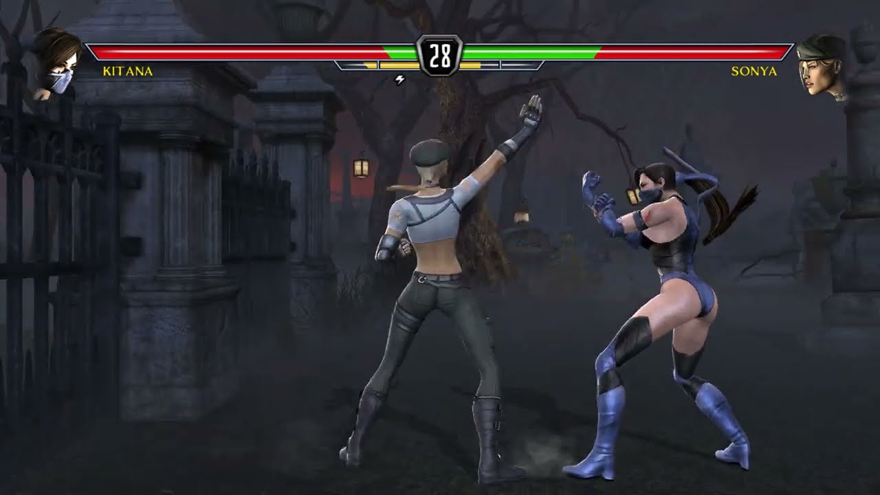 MK vs DC battles - Kitana vs Sonya