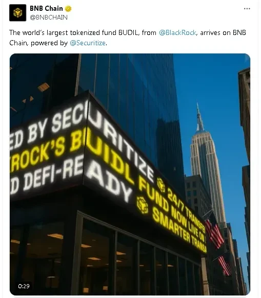 BlackRock’s BUIDL Fund Now On BNB Chain – Binance Says It Can Be Used ...