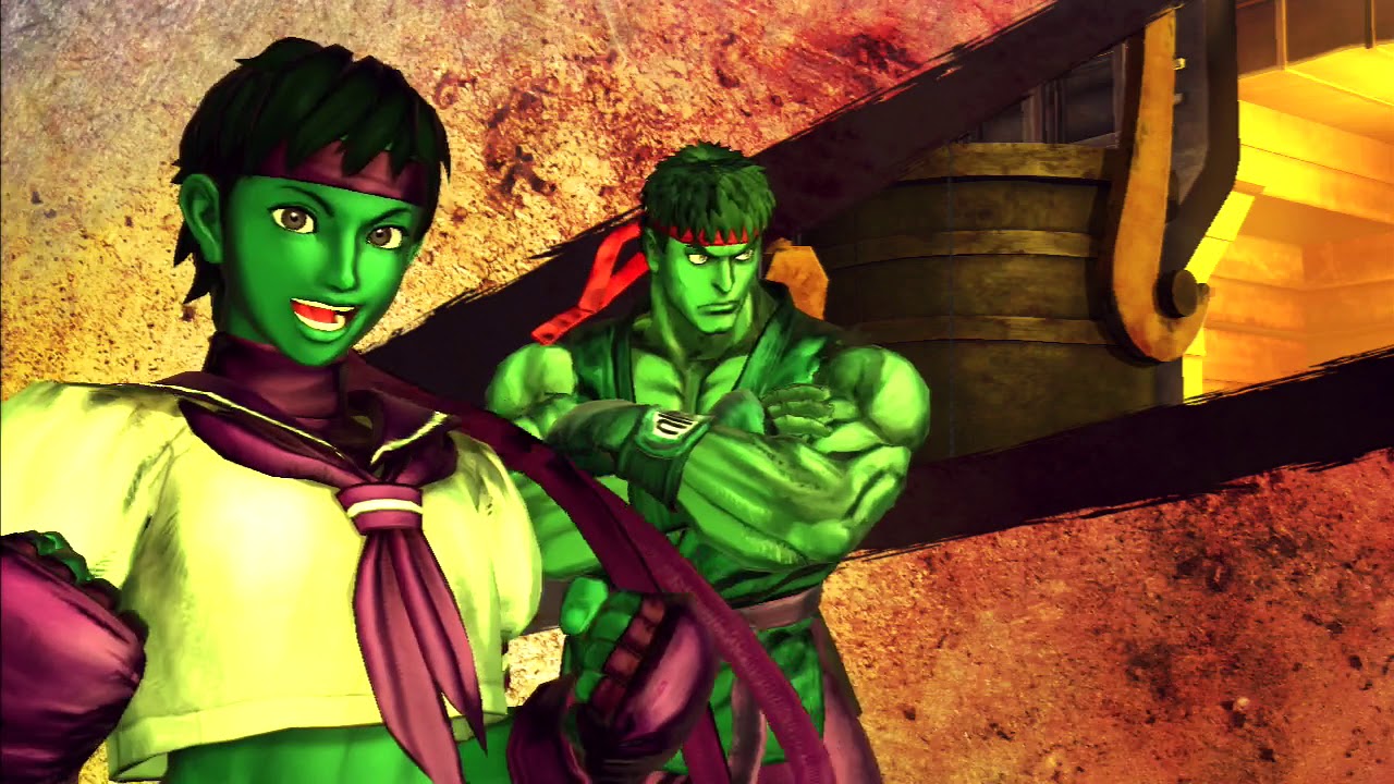 Street Fighter X Tekken playthrough - Ryu and Sakura (Team Gamma!)