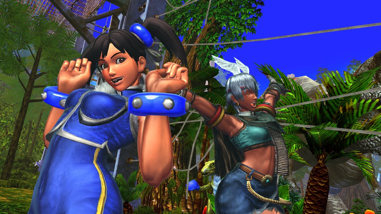 Street Fighter X Tekken playthrough Xiaoyu and Elena (team constructed!)