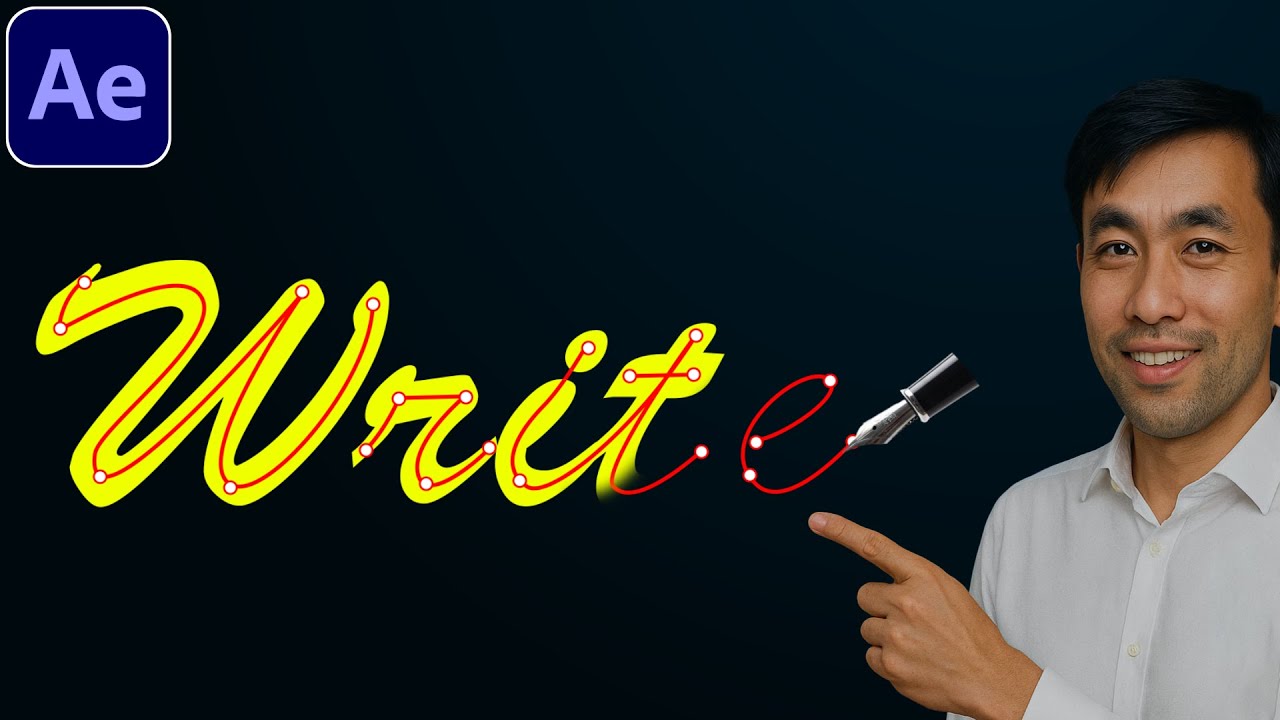 How to create a handwriting text animation in After Effects (step-by ...