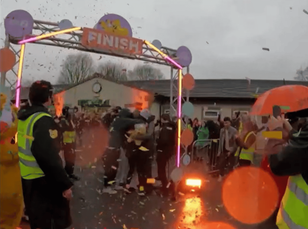 Sara Cox crosses finish line of 135-mile Children In Need challenge