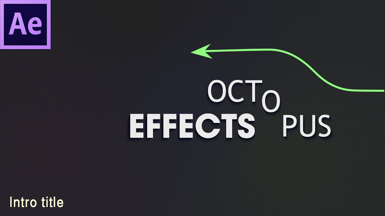 After Effects tutorial - Create extremely simple intro title - 142