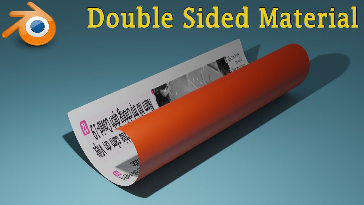 Blender tip - How to make double sided materials - 217