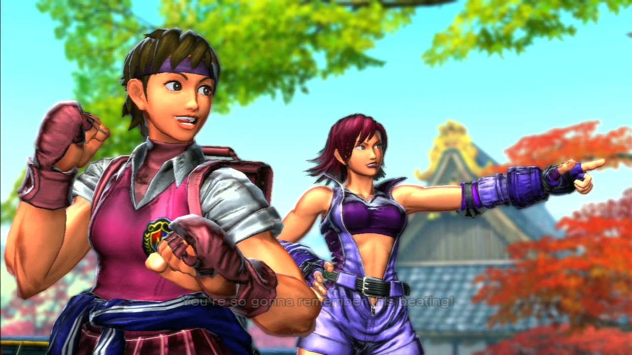 Street Fighter X Tekken playthrough - Sakura and Asuka (Team Rival Schools)