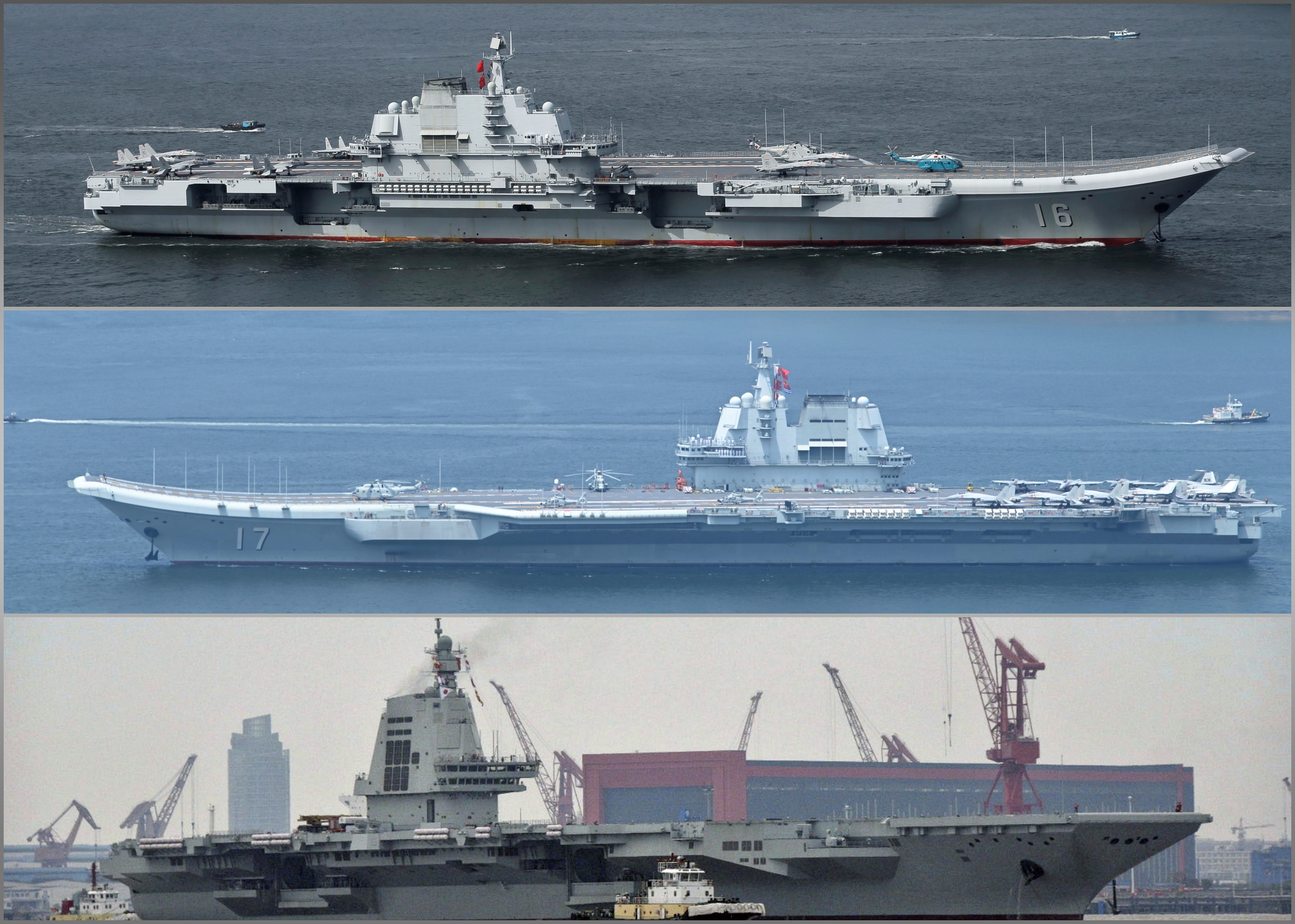 China hails beginning of "three aircraft carrier era"