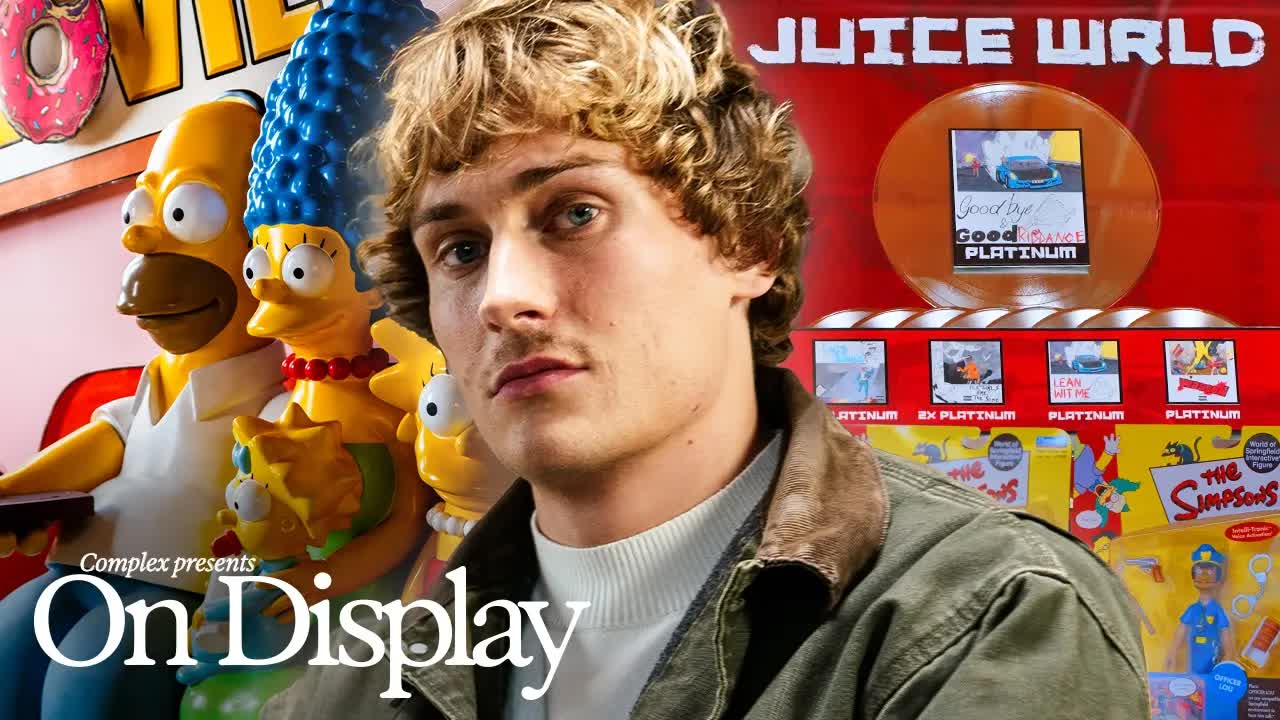 Cole Bennett shows off rare Simpsons collectibles, one-of-a-kind Juice ...