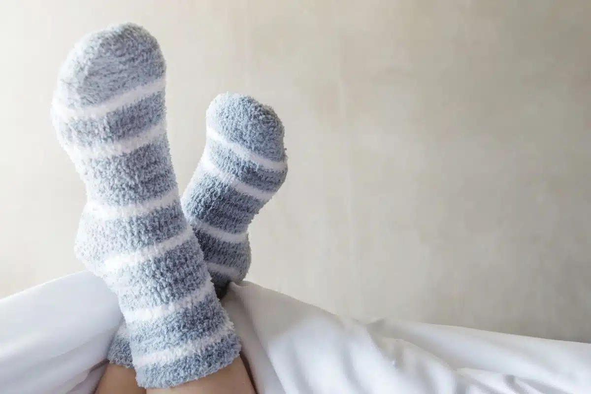 People who sleep with socks on may be getting better rest