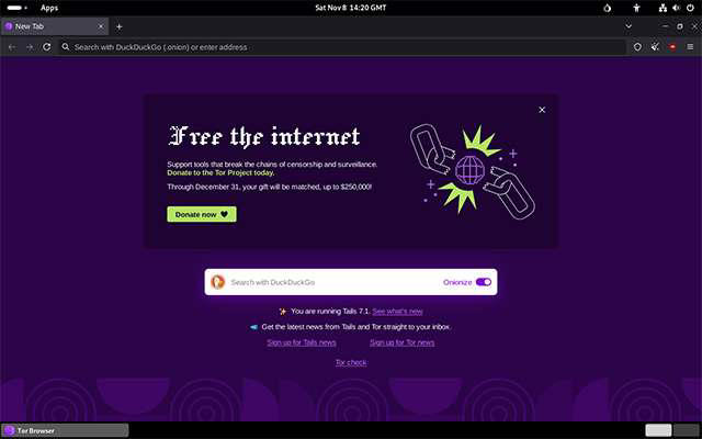 Mondo Linux: Tails 7.2 in download con Tor Browser 15