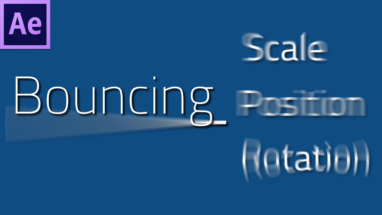 Kinetic typography 4 - Bouncing effect using expression - 152