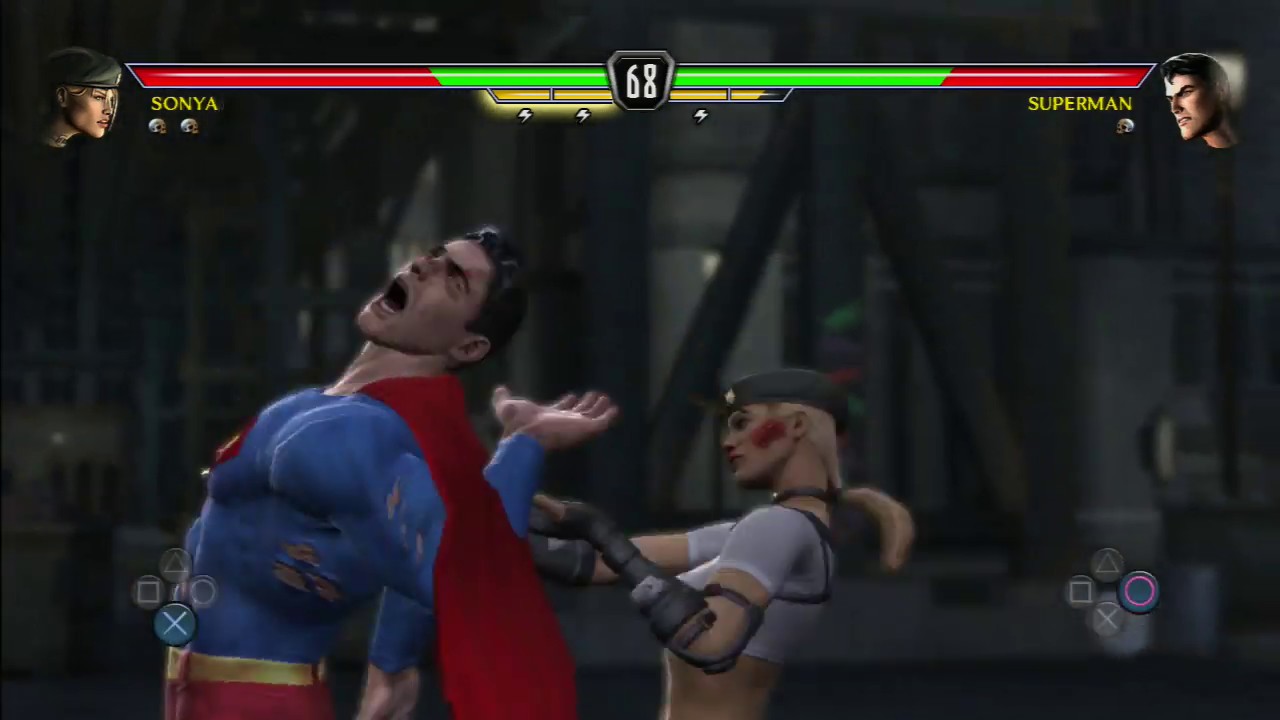 MK vs DC battles Sonya vs Superman
