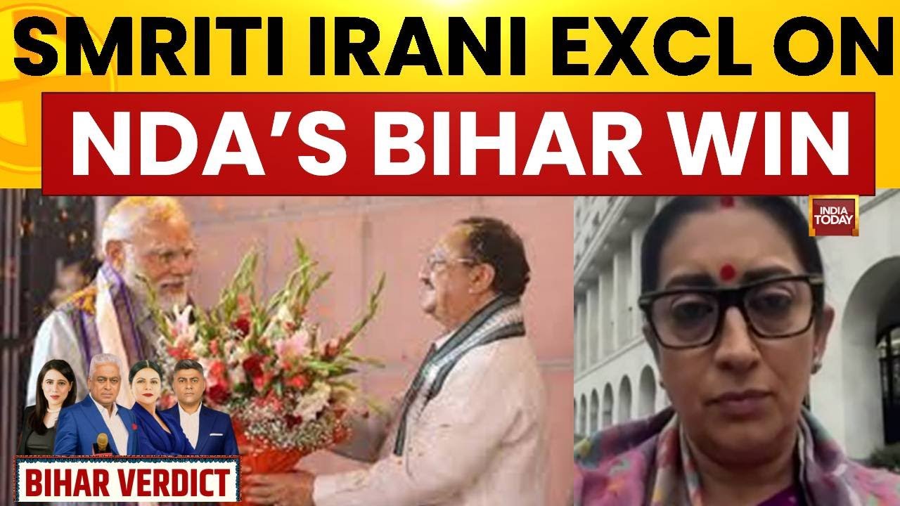 Smriti Irani on NDA's Bihar Win: Women and Youth Rejected 'Jungle Raj ...