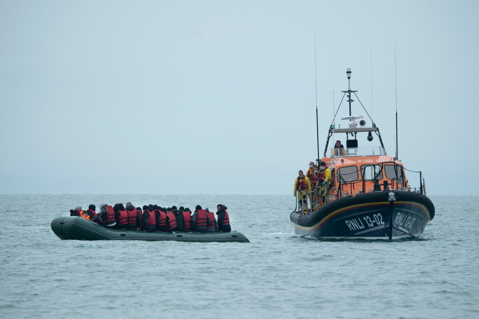 Confusion and 'overloaded' boat in migrant rescue
