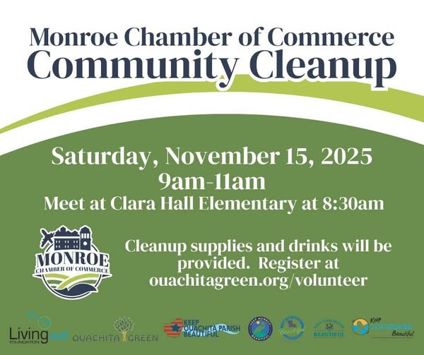 Monroe Chamber of Commerce to host community clean-up event November 15
