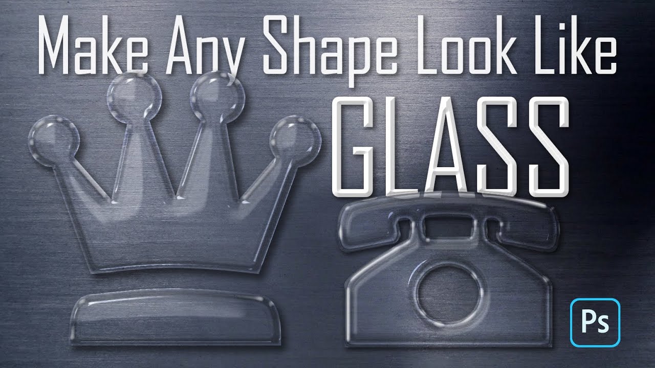 Photoshop: How to create the glass effect!