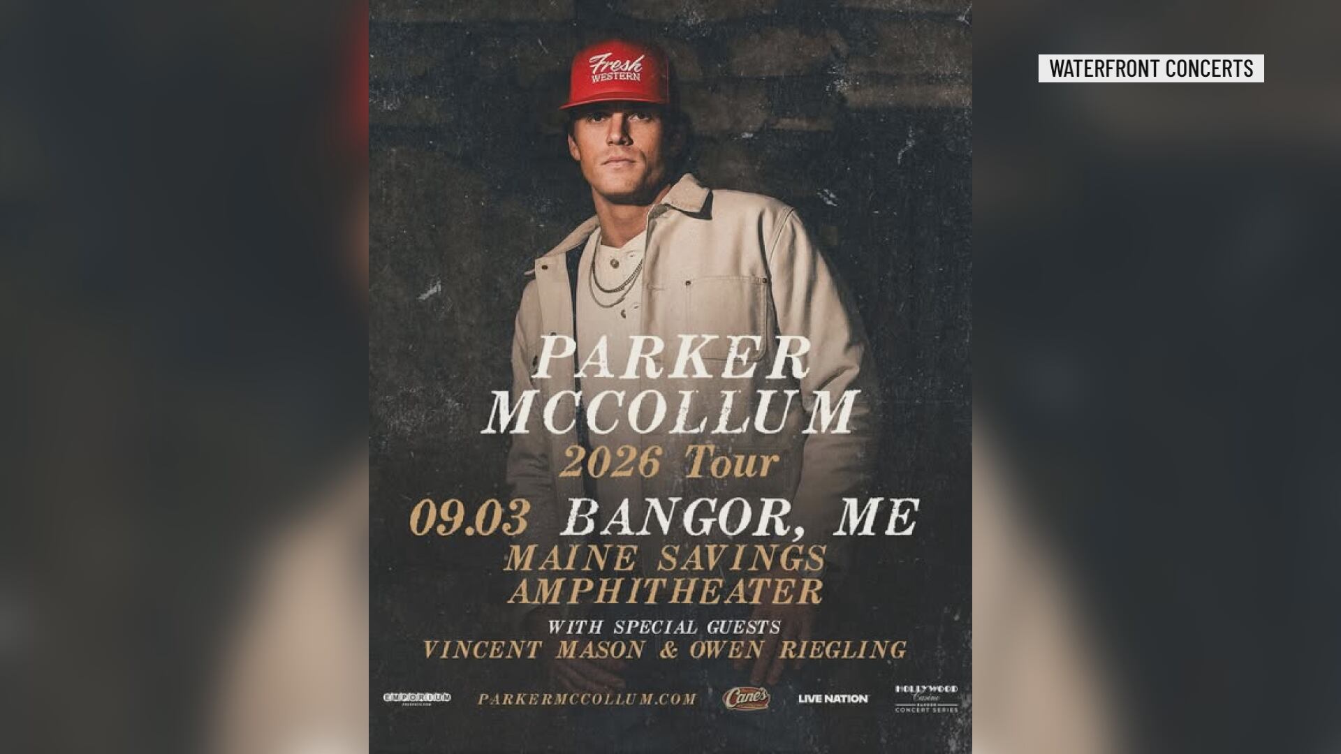 Country singer Parker McCollum coming back to Maine next summer