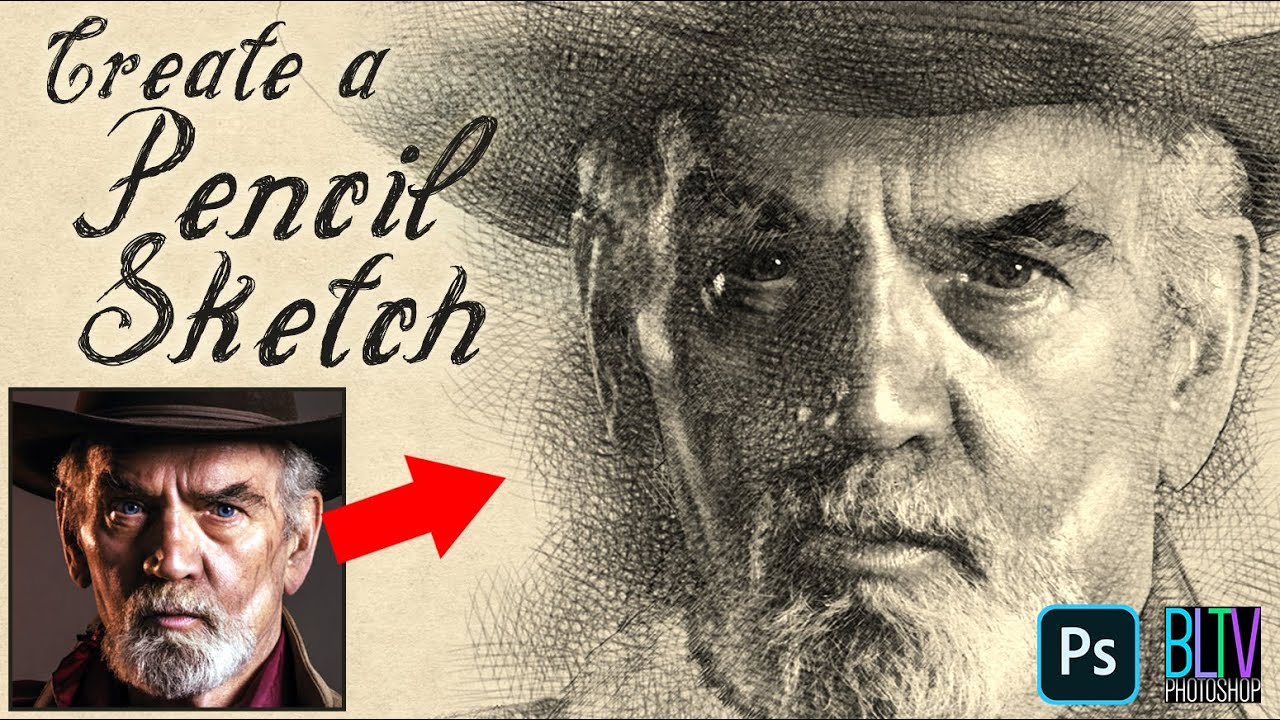 Photoshop: Create a pencil drawing from a photo