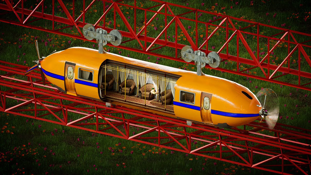 This Insane Plane/Train Hybrid - The George Benny Rail Plane!