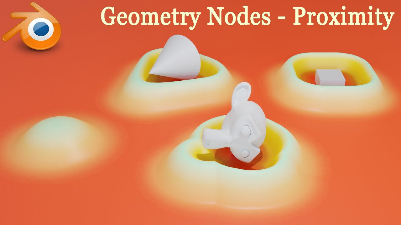 Geometry nodes: Attribute proximity in Blender 2.9 - 226