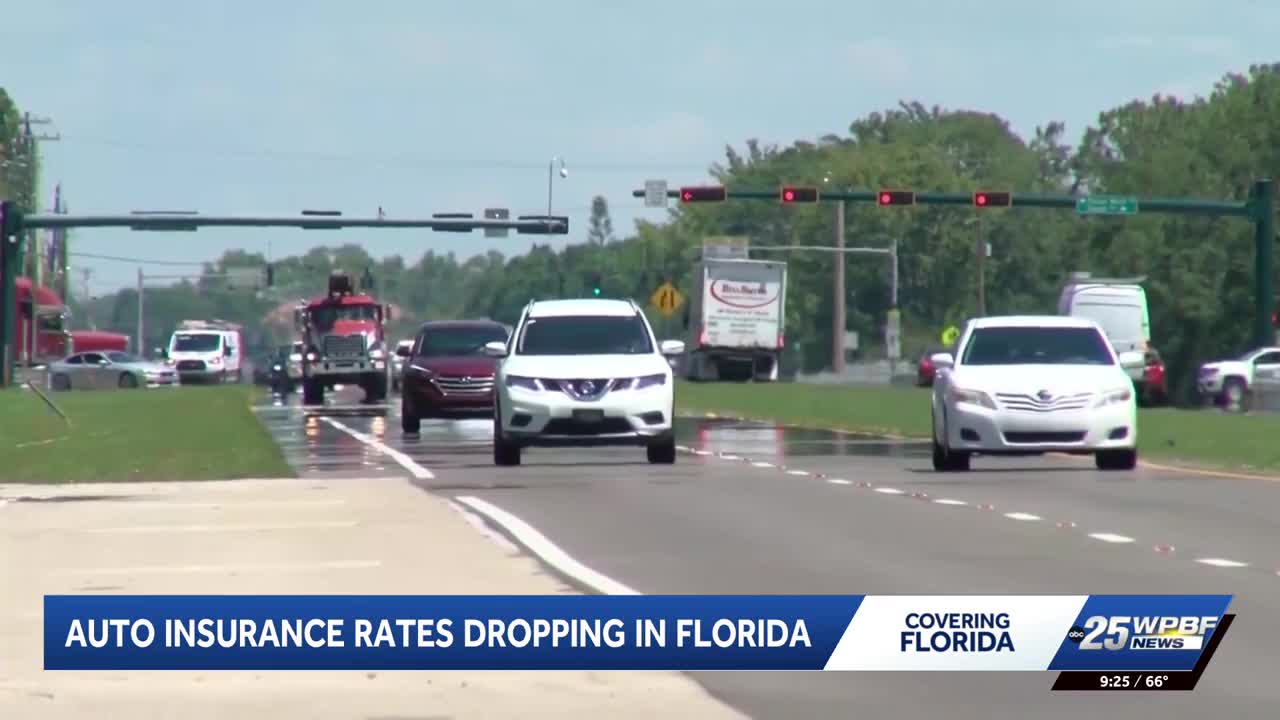 Florida car insurance rates dropping