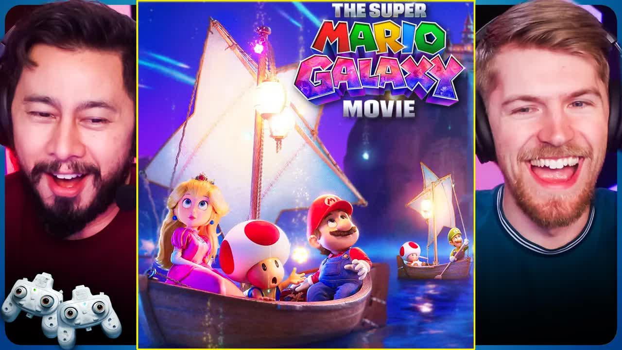 The Super Mario Galaxy movie official trailer reaction | Nintendo