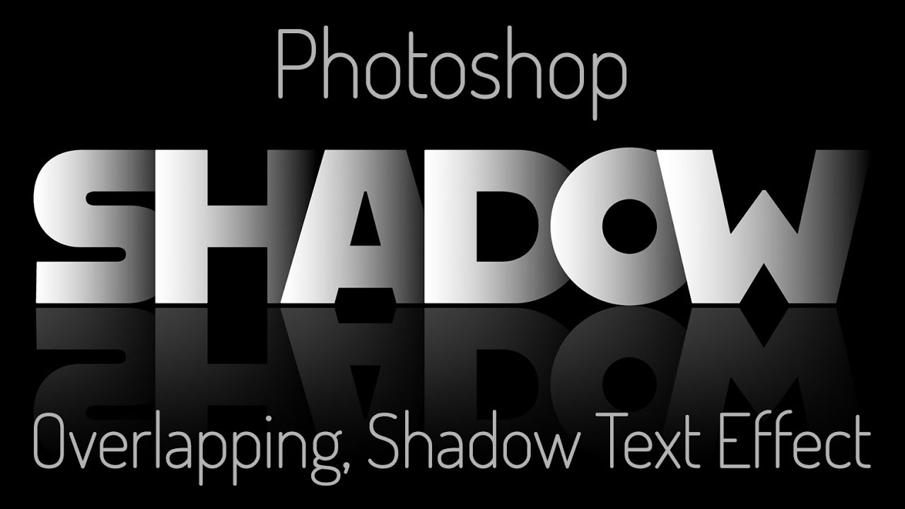 Photoshop: Create a powerful, dramatic, deep, overlapping text effect with reflection