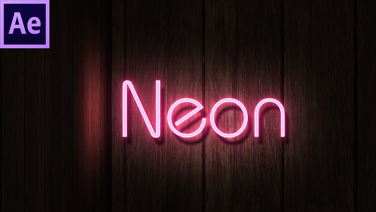 After Effects tutorial - Create neon effects - 94