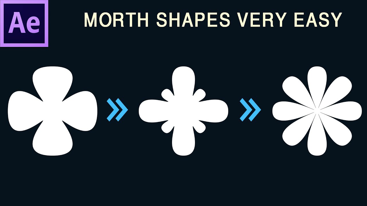 How to make morph shapes in After Effects - Simple method - 141