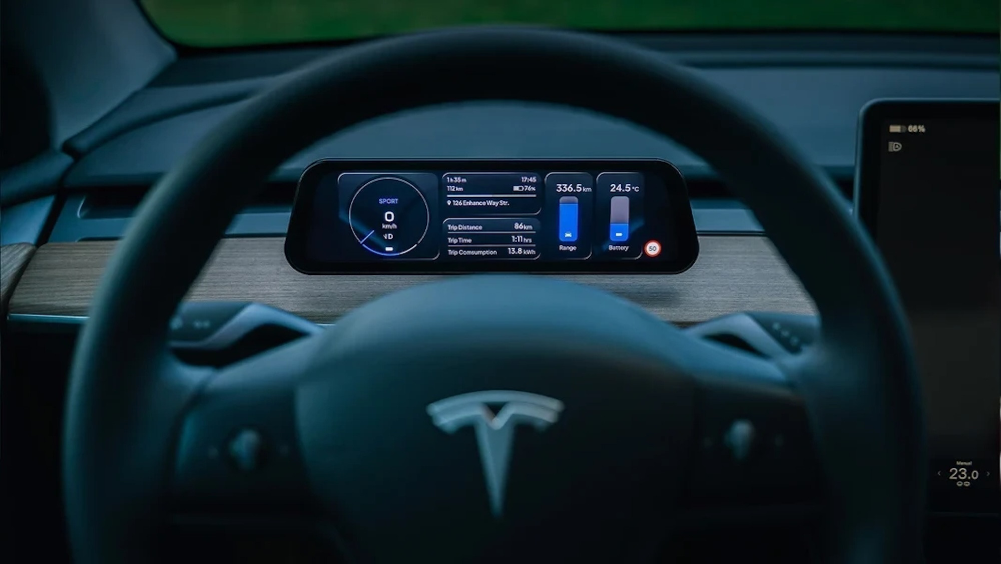 Le tableau de bord S3XY apporte une touche de technologie oubliée par Tesla