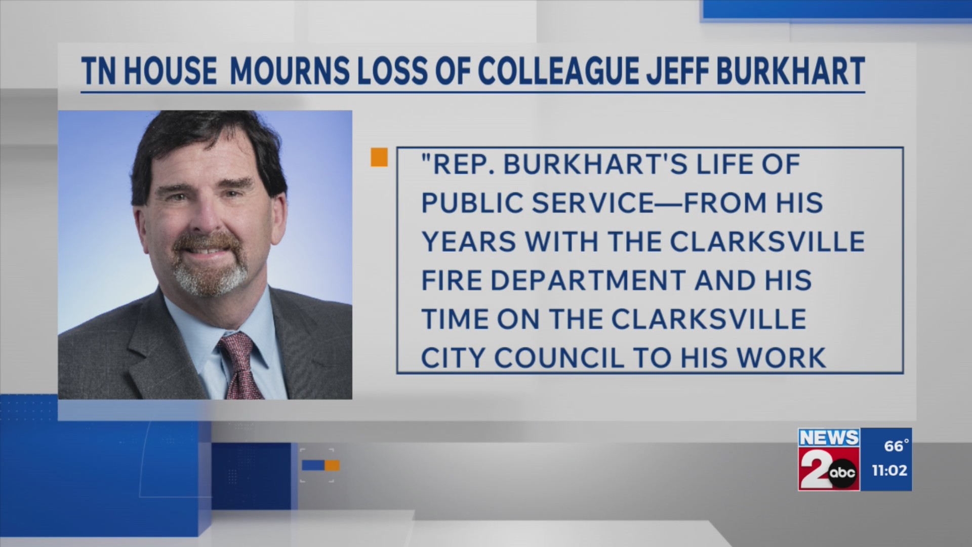 Lawmakers mourn passing of State Rep. Jeff Burkhart