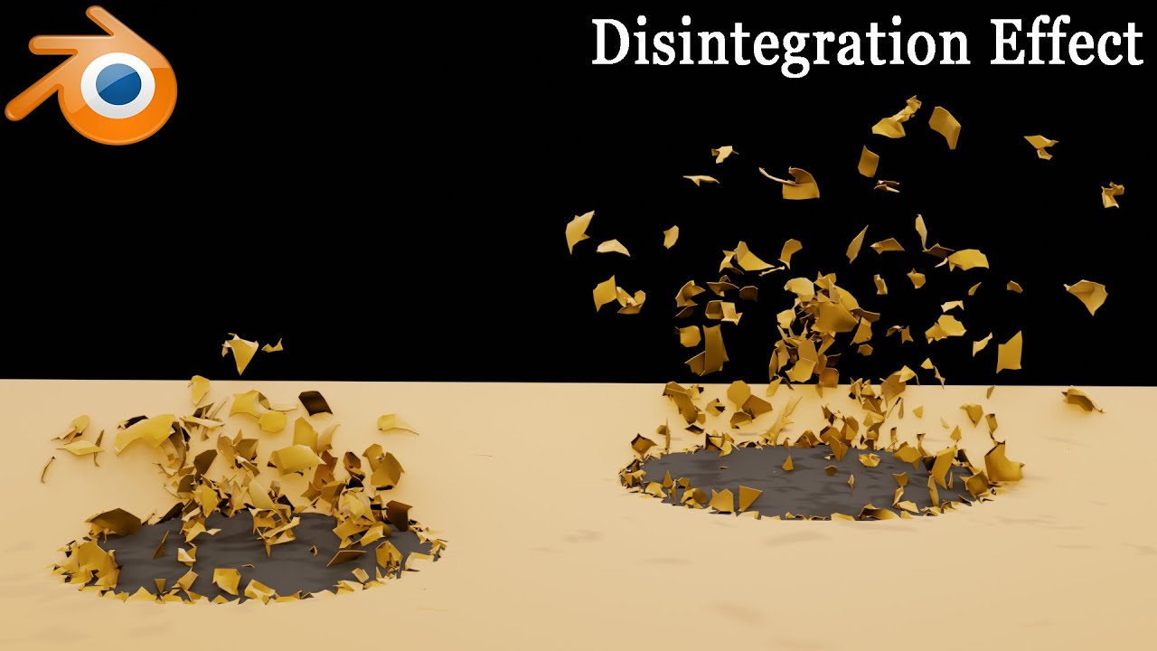 Blender tutorial - create disintegration effect - 230